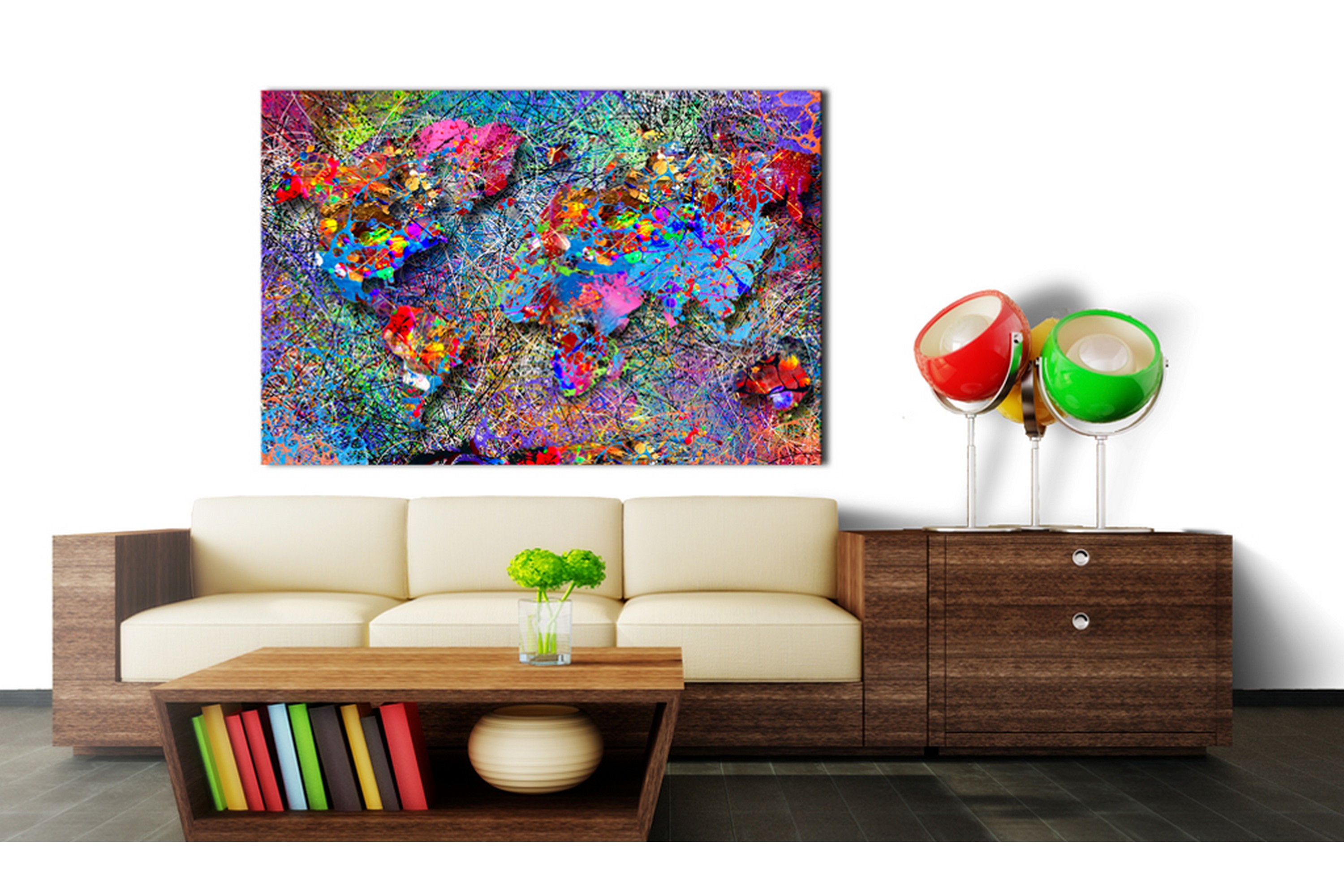 Billede Map: Jackson Pollock inspiration 60x40 Artgeist sp. z o. o ...