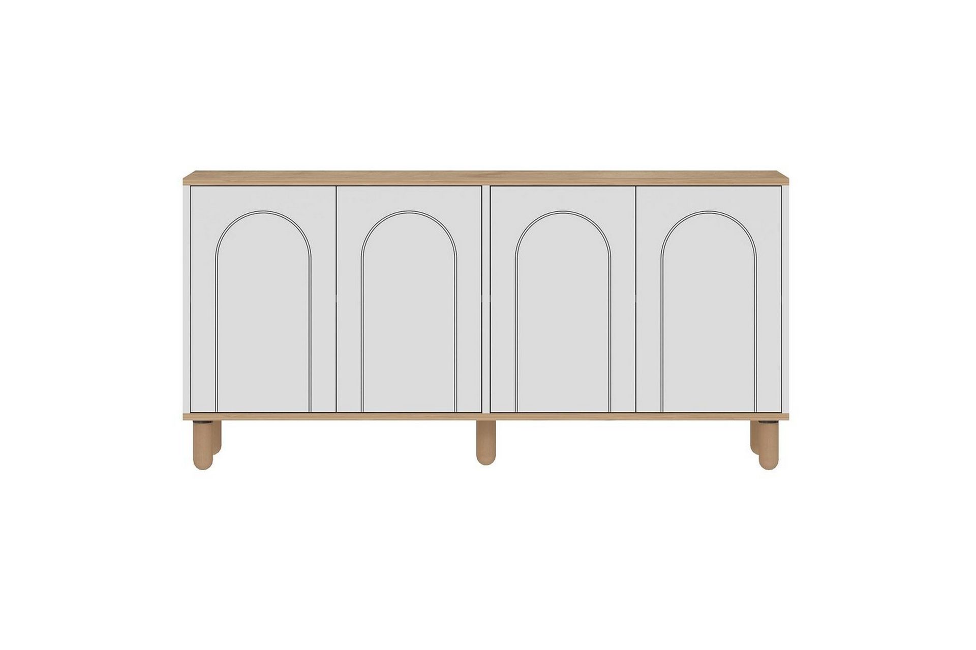 Salven Skulptur 150x73 cm Eg/Hvid - Boligtilbehør | Trademax