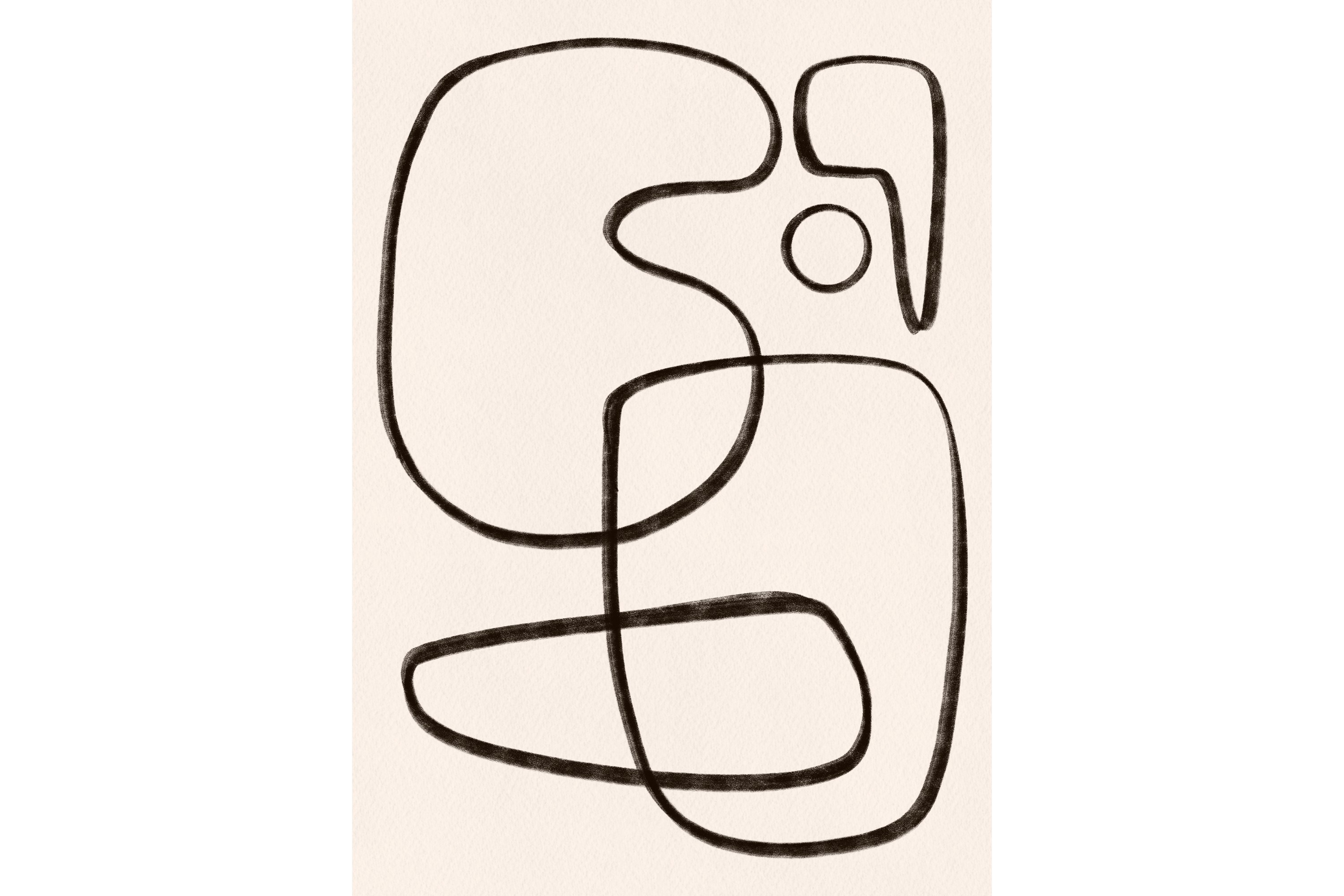 Venture Home Poster Line art 50x70 cm Hvit/Svart - Boligtilbehør | Trademax