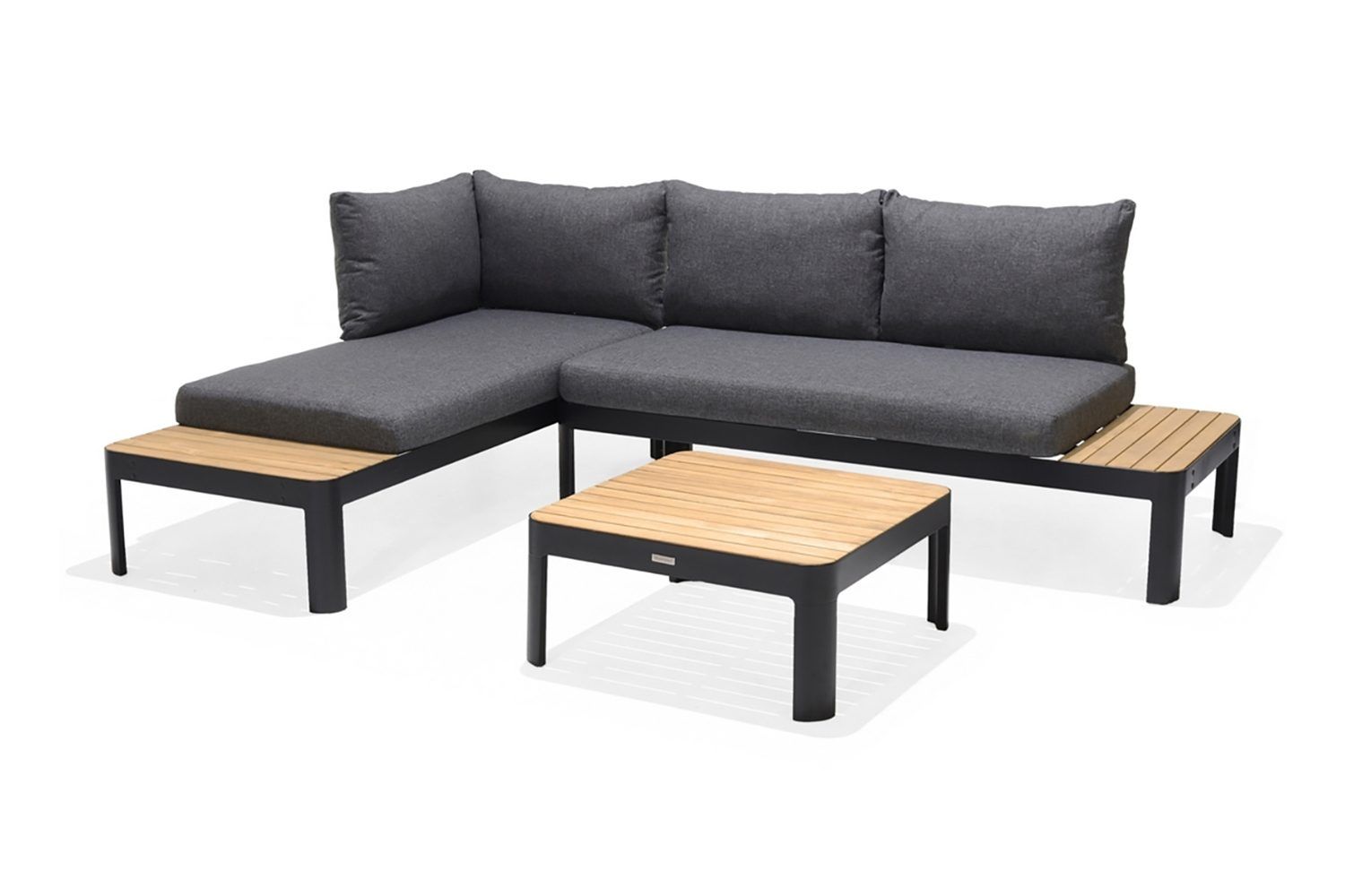 Lifestyle Garden Portals Loungesæt 4-pers Sort / teak - Have | Trademax
