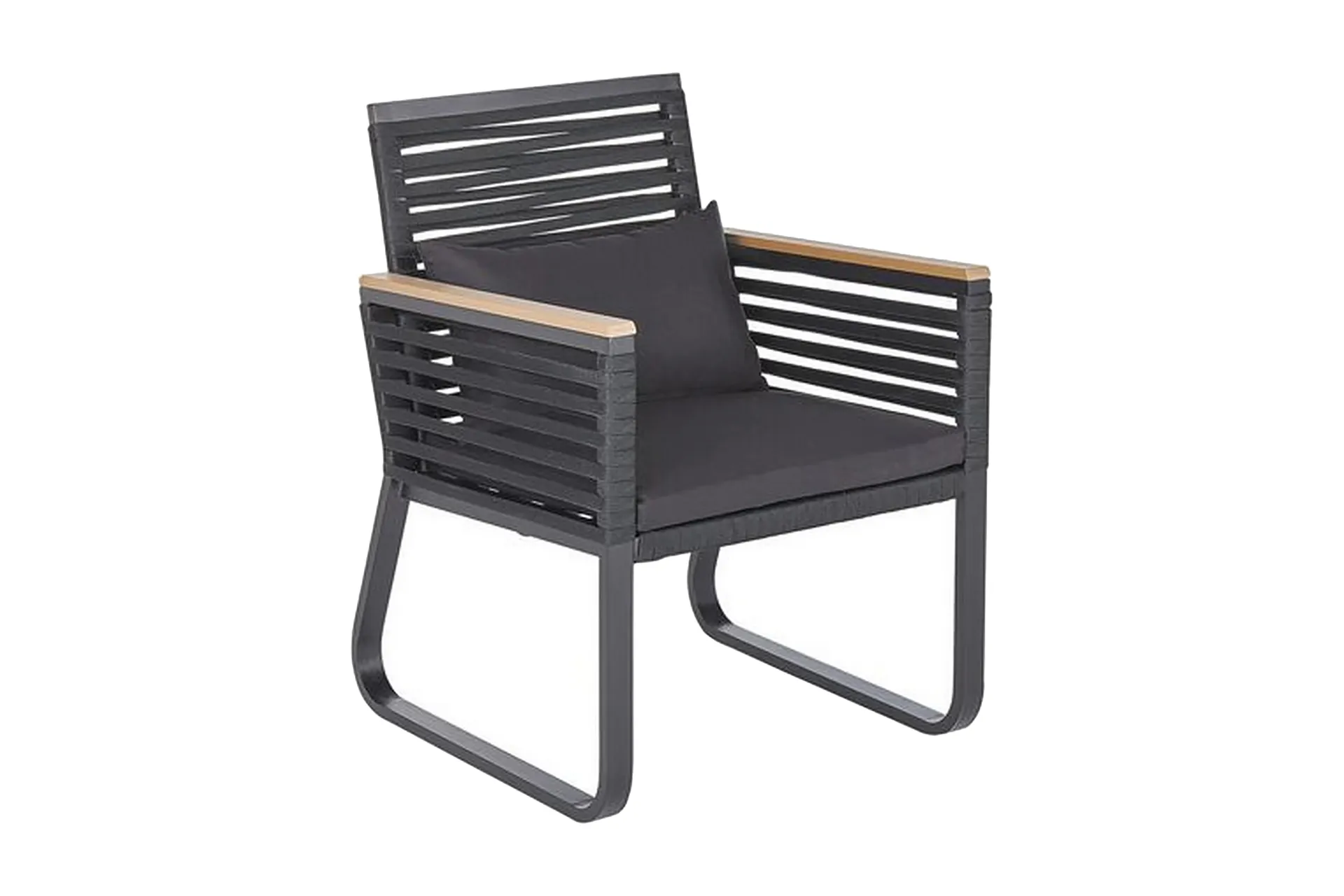 Havestol 2 stk Sort CANETTO Sort - Havemøbler | Trademax