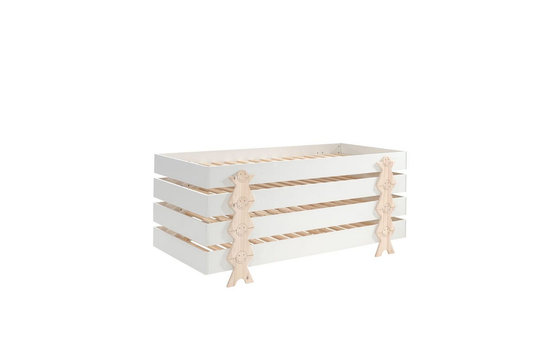 Seng Modulo med Smiley Ben Hvid, 4 Hvid, 4 - Møbler | Trademax