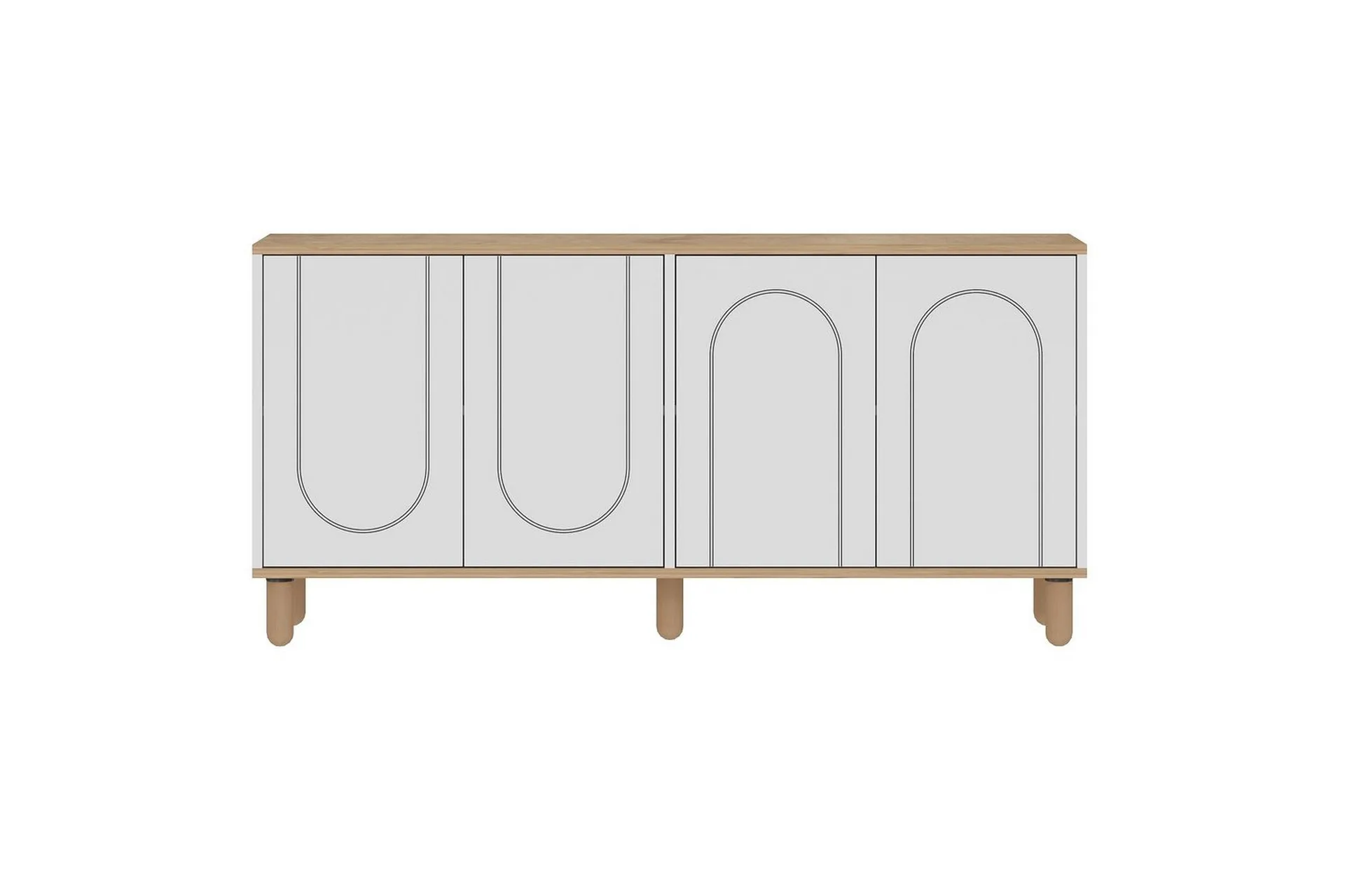 Salven Konsolbord 150 cm Eg/Hvid - Møbler | Trademax
