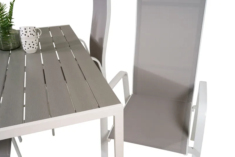 Buitepos Spisebordssæt inkl 4 Dusternbrook Armstole - Spisebordssæt ...