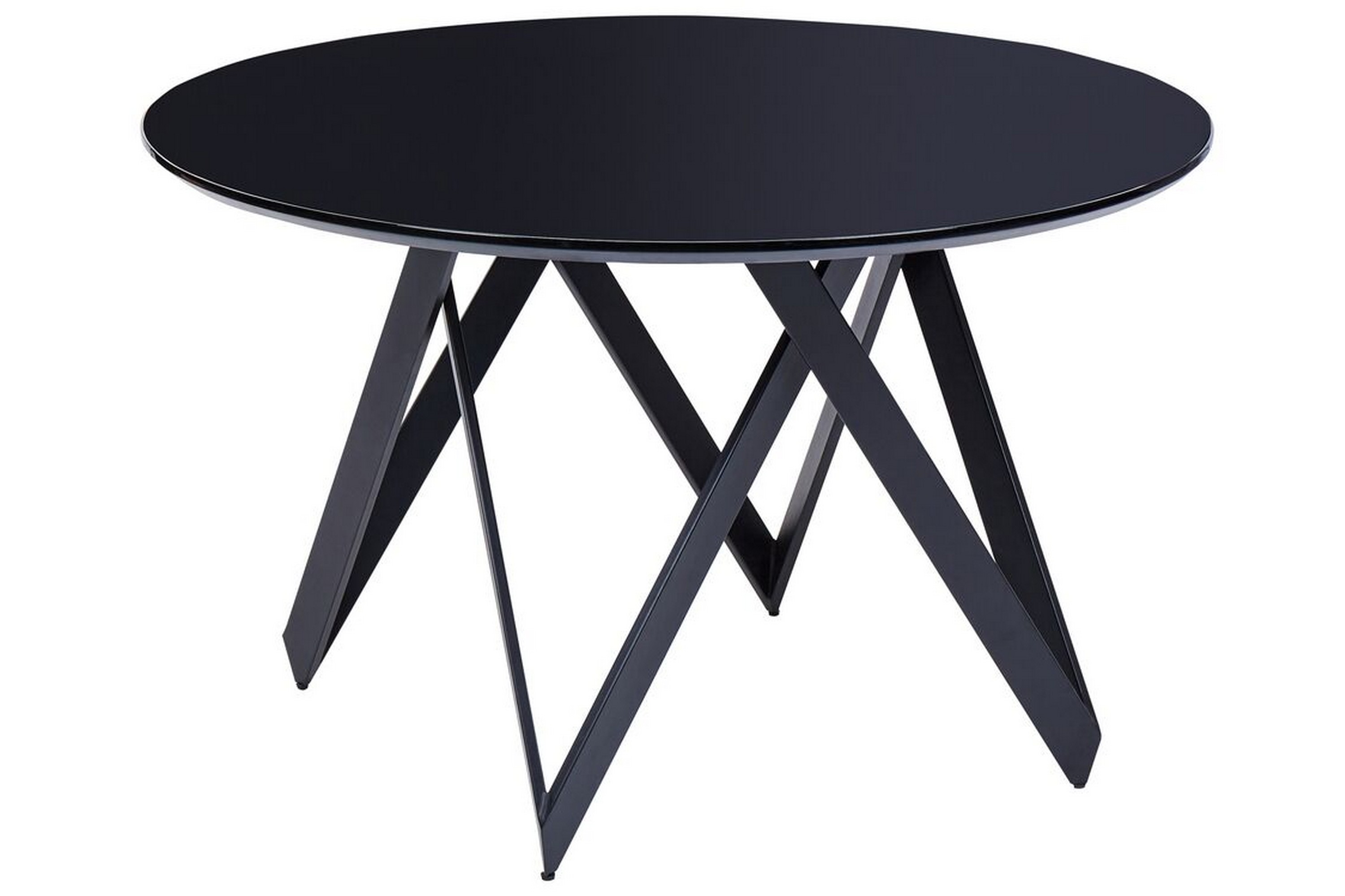 Gunden Spisebord 120 cm Rund Sort - Møbler | Trademax