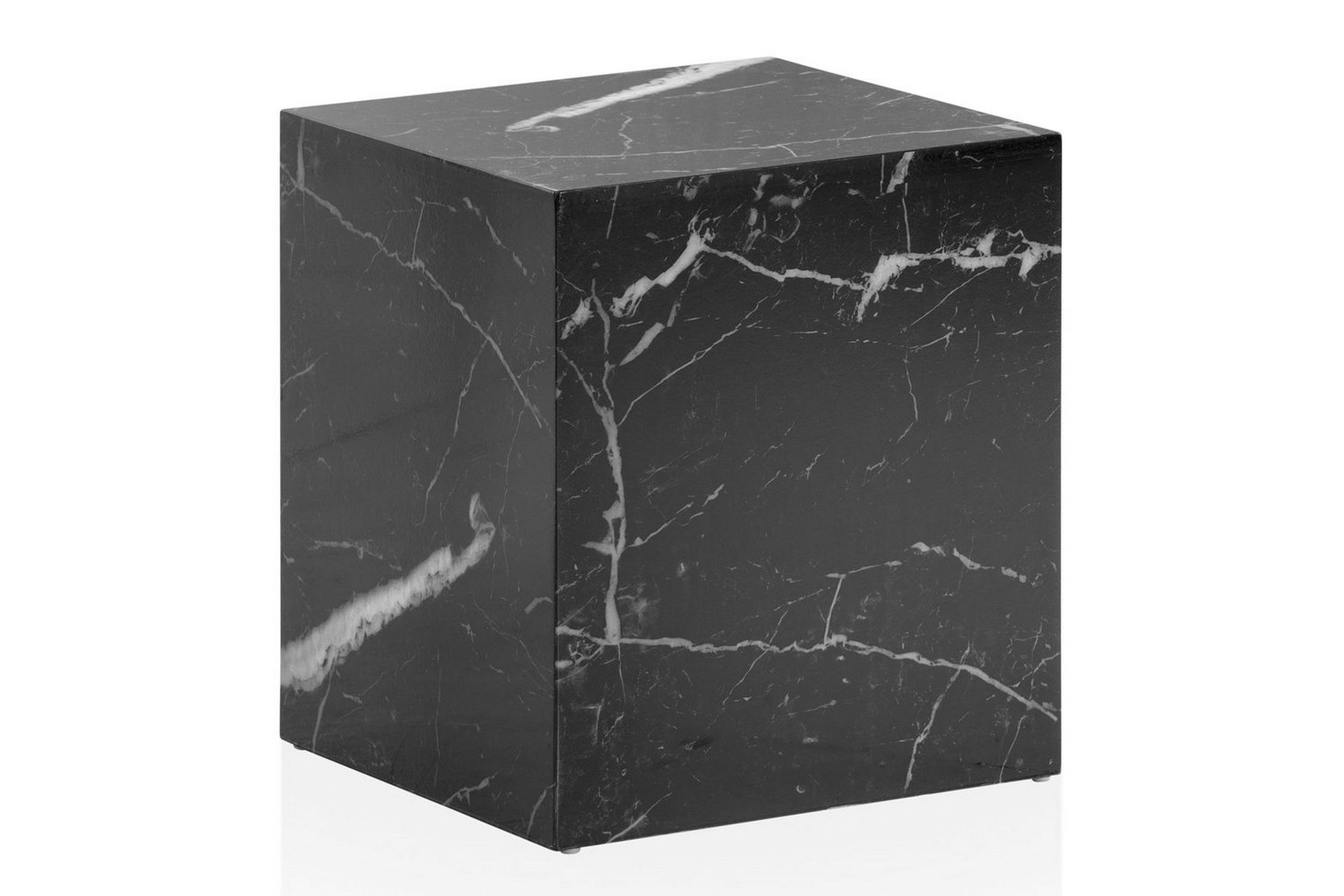Wohnling Sofabord Wohnling MONOBLOC marmorkig 40x40x45 cm, moderne stil ...