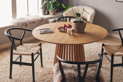 Bark Peyra Spisebord 120 cm Rundt Eg Natur - Møbler | Trademax