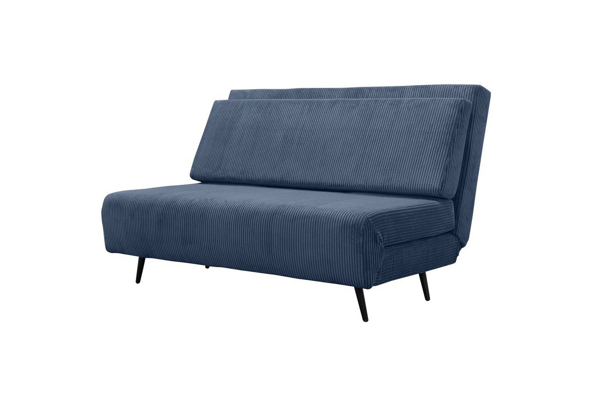 Loft24 Daybed Mallory Blå, Fløjl/Metal/Træ Blå, Fløjl/Metal/Træ ...