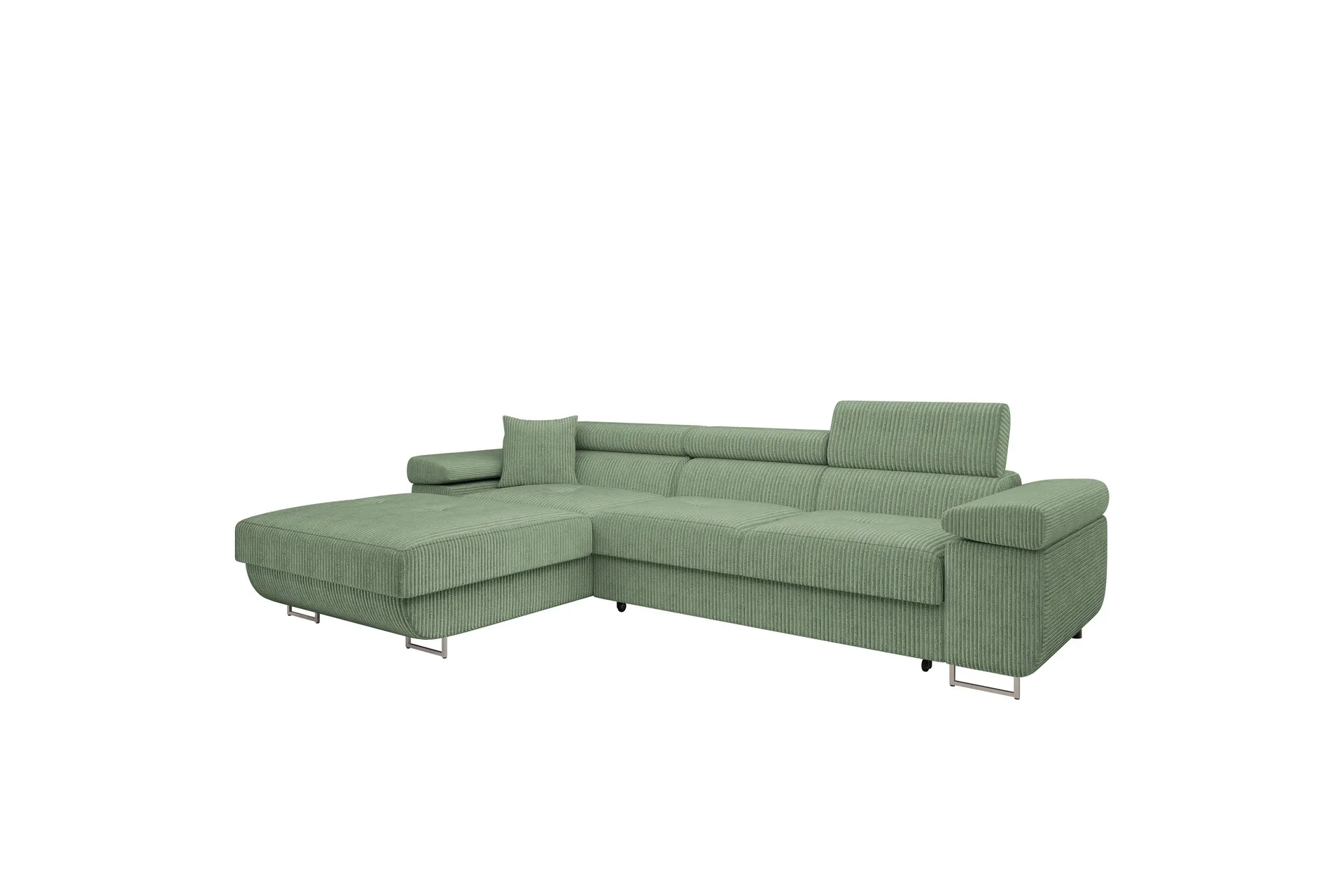 Gabina Sofa med Divan 3-personers Grøn - Møbler | Trademax
