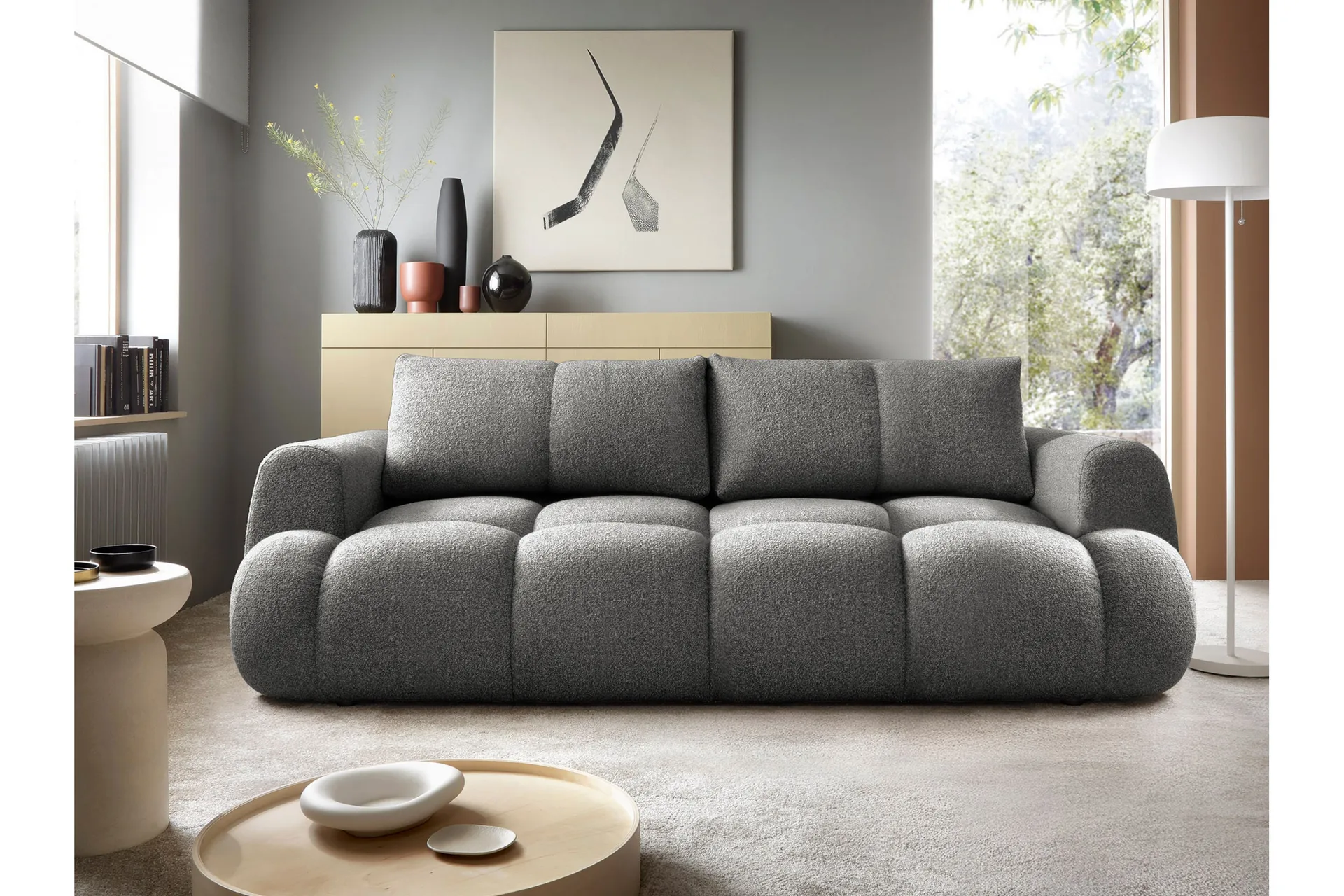 Handu Sovesofa 3-personers Grå - Møbler | Trademax