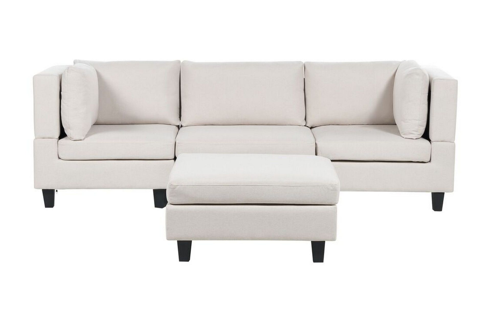 Buck Modulsofa 3-personers Beige/Sort - Møbler | Trademax