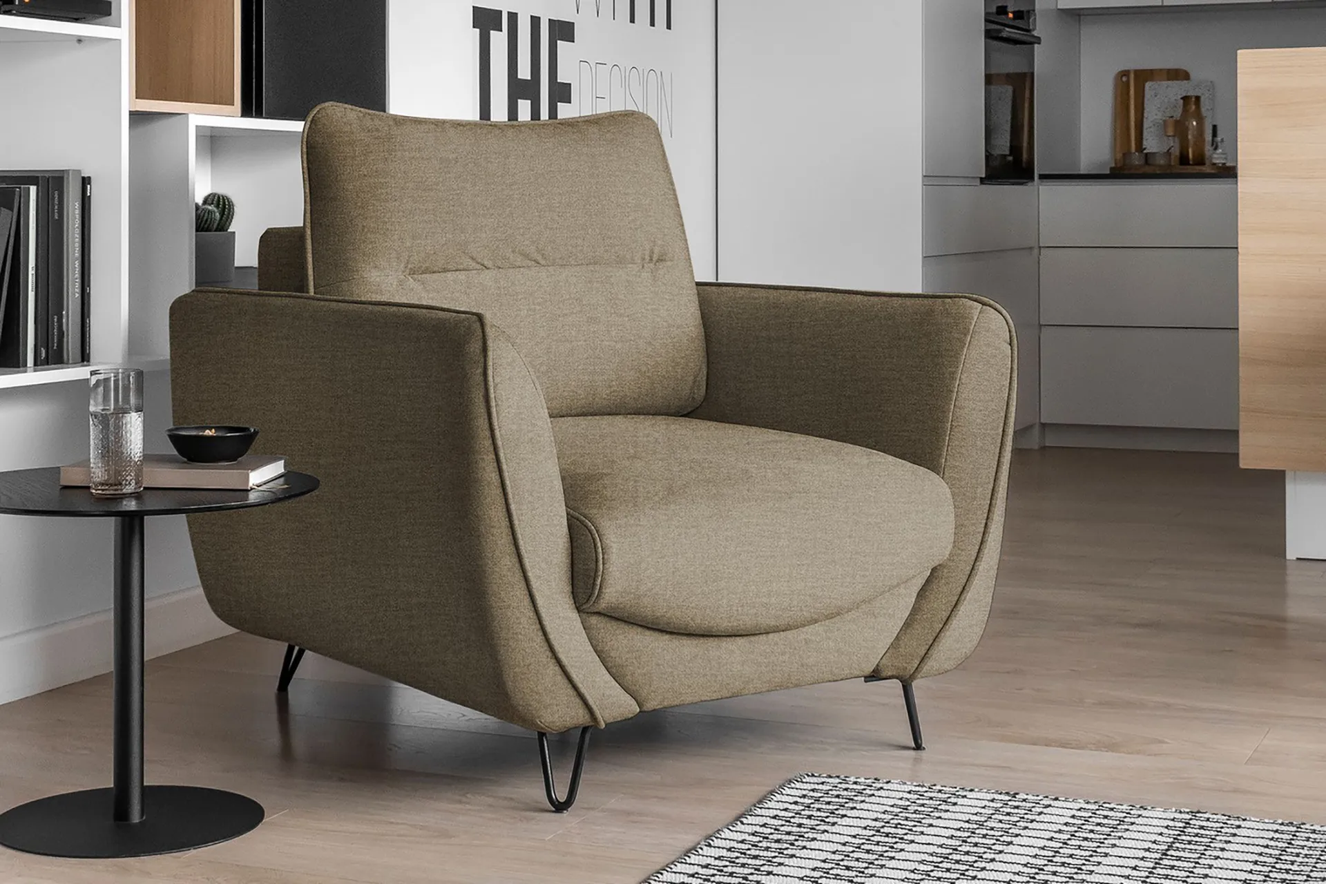 Lence Lænestol Beige - Møbler | Trademax