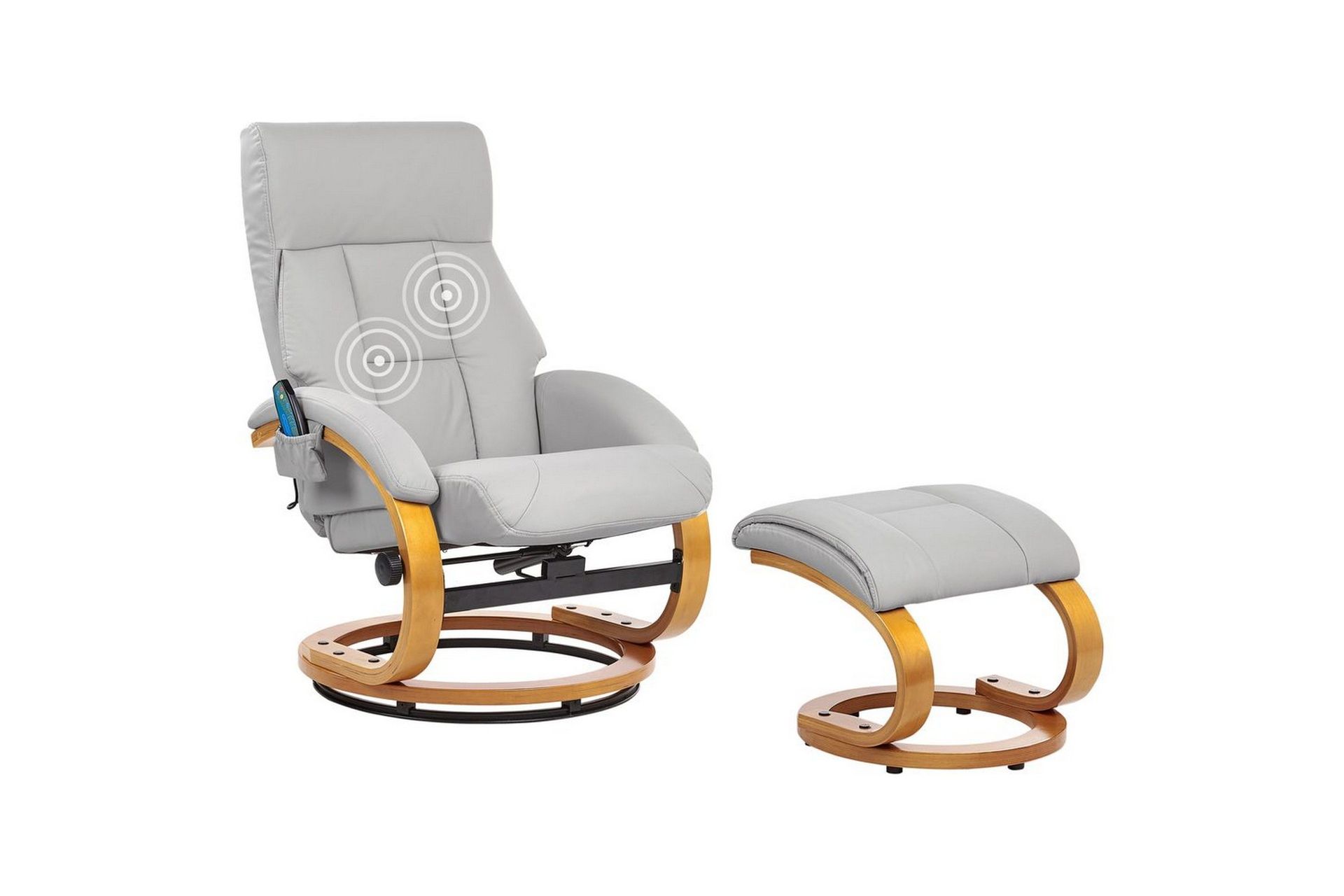 Massagestol Force Grå, lyst træ - Møbler | Trademax