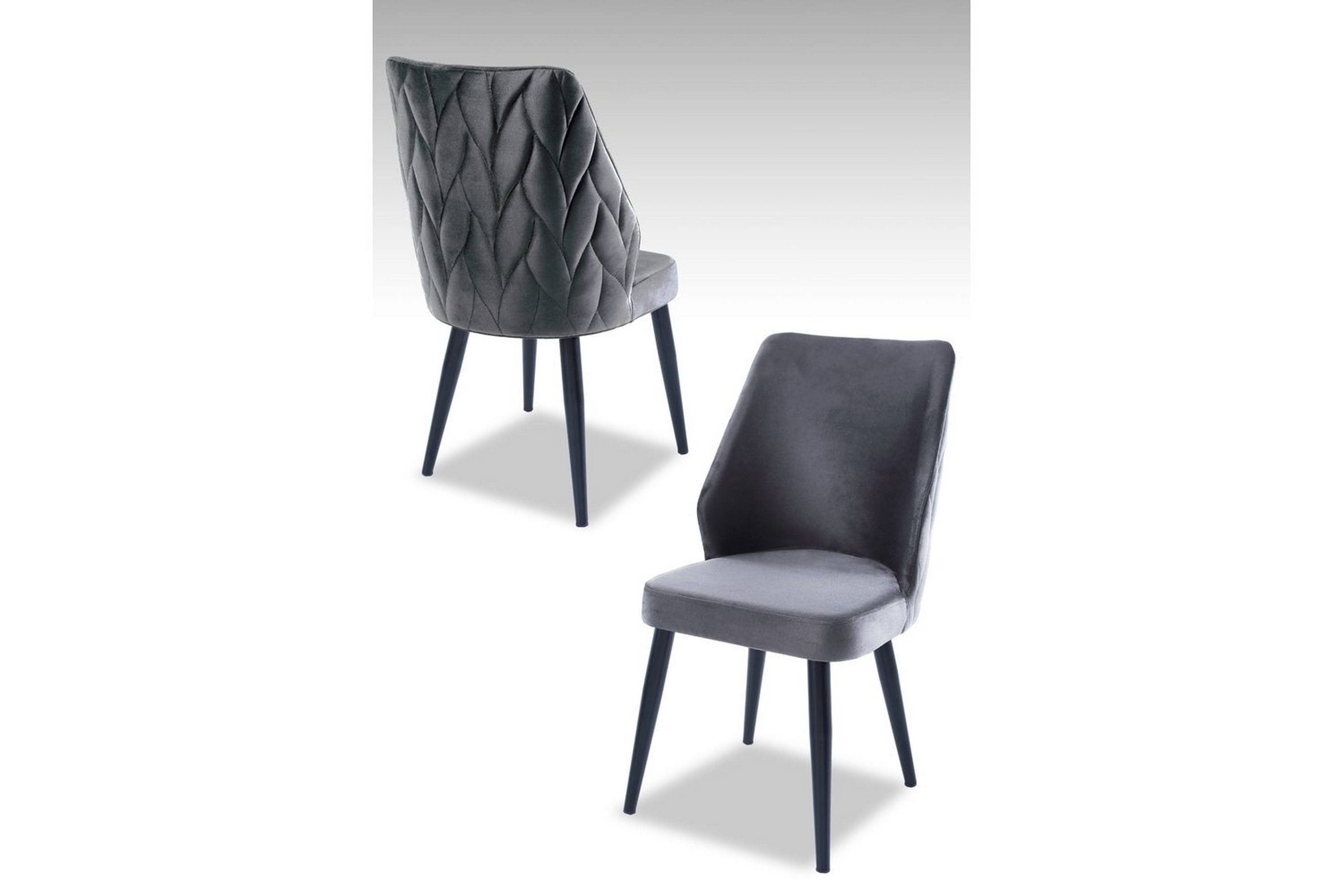 Spisestole Stifen Grå / sort Grå / sort - Møbler | Trademax