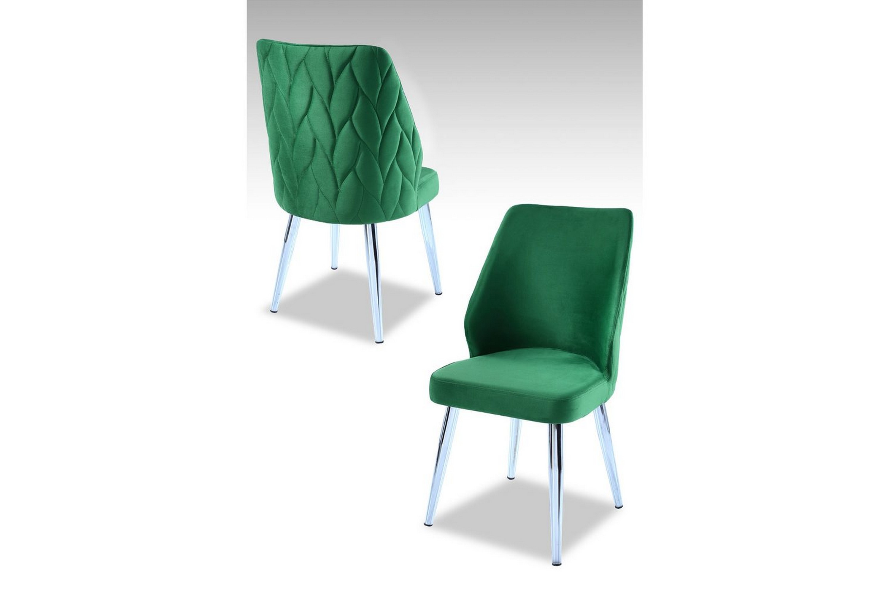 Spisestole Stifen Grøn / Krom Grøn / Krom - Møbler | Trademax