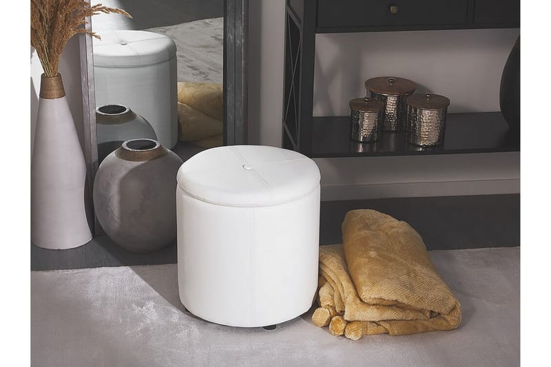 Syosset Fodskammel med Opbevaring - Puf | Trademax.dk