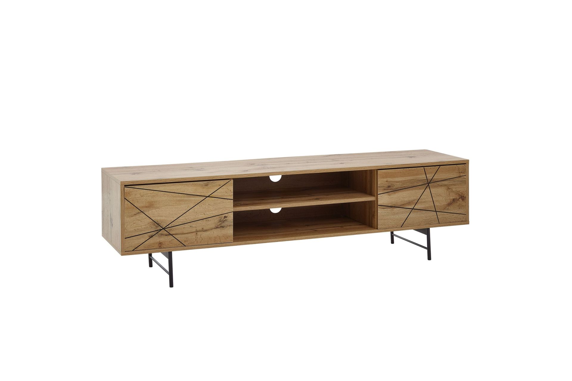 Seddik TV-Bord 45x160 cm Rektangulær Brun - Møbler | Trademax