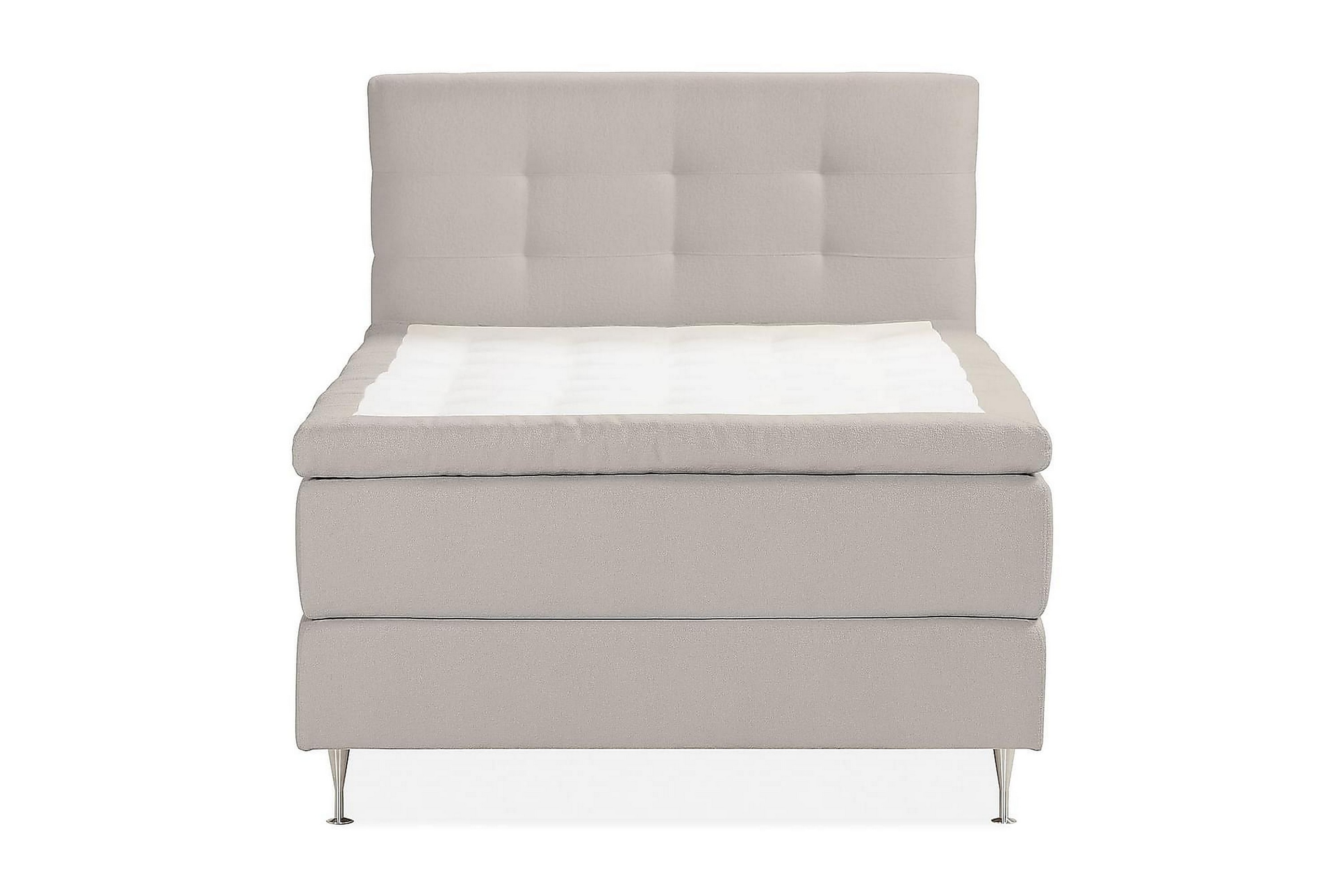 Bedly Oslo Lyx Kontinentalseng Boucle 140x200 Grå - Møbler | Trademax