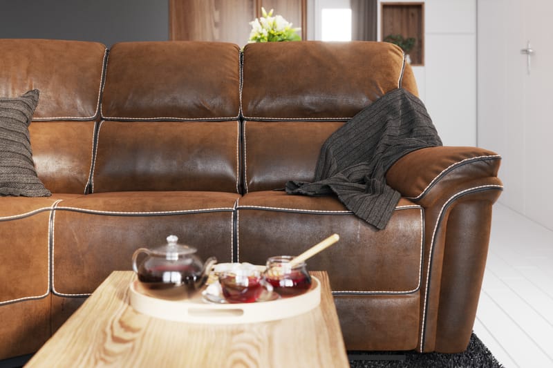 Venture Home Saranda Hjornesofa Brun Mobler Trademax