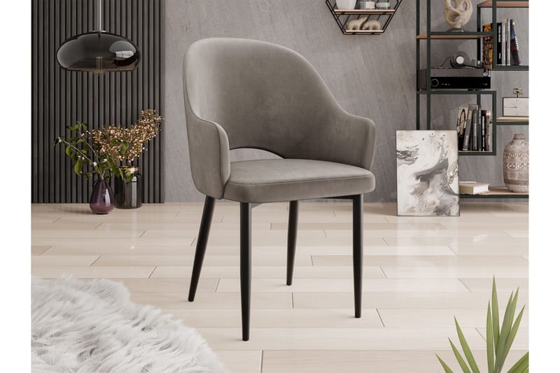 Fito Armstol Grå/Sort - Møbler | Trademax