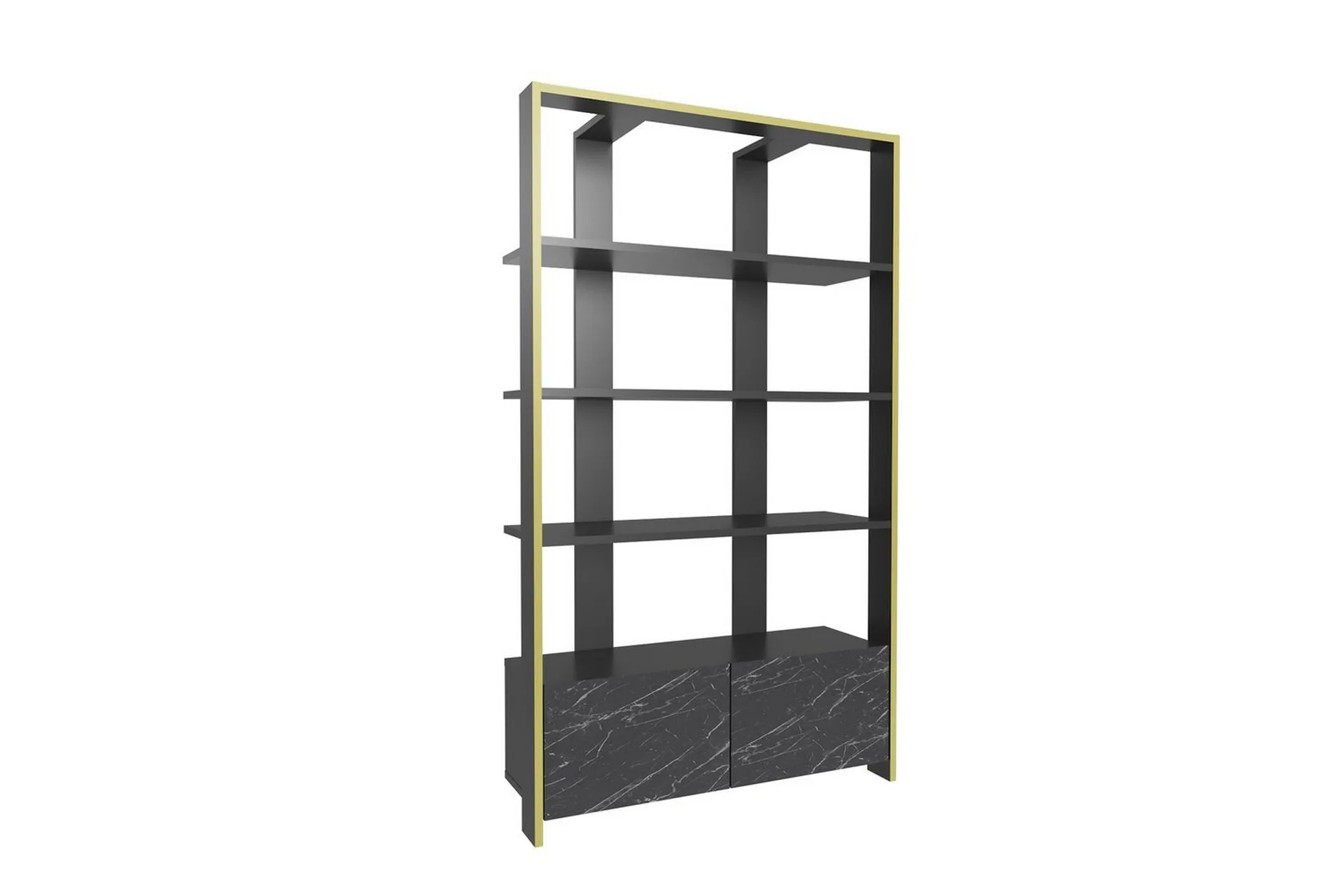 Bogreol Ossin Sort / Marmor Sort / Marmor - Opbevaring | Trademax