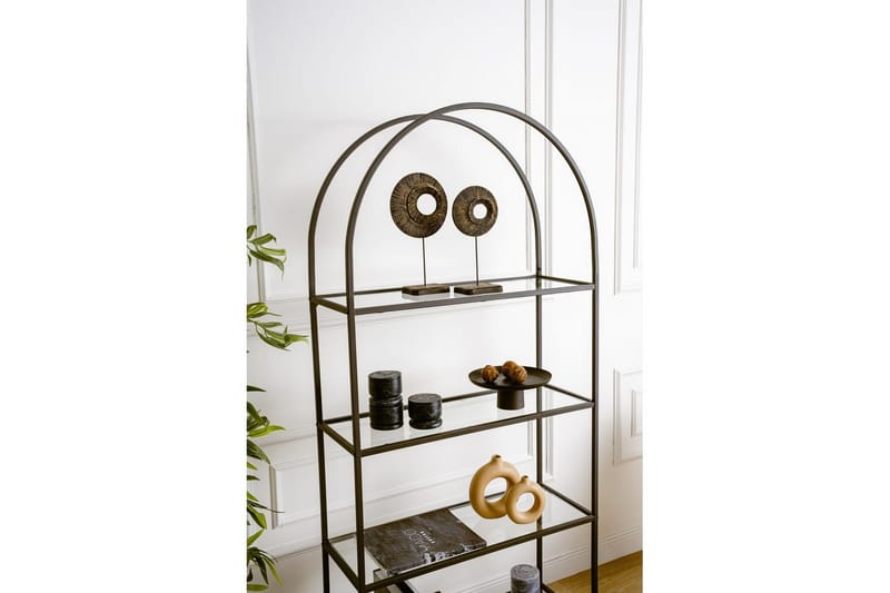 Monaia Bogreol 80 cm Sort - Opbevaring | Trademax