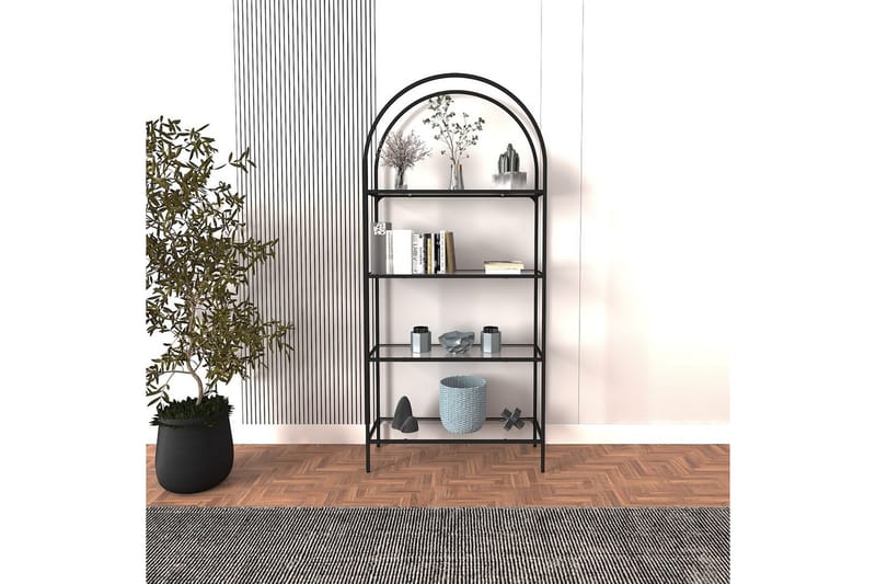 Monaia Bogreol 80 cm Sort - Opbevaring | Trademax