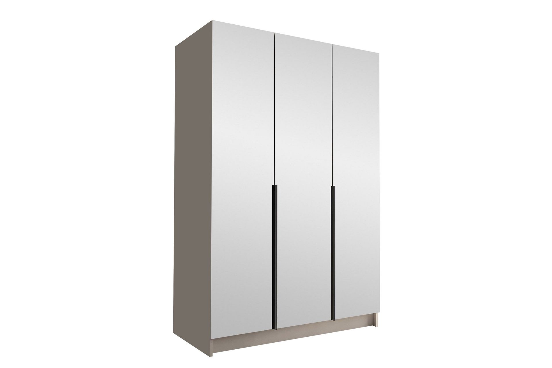 Herrljunga Garderob med Spejl 150 cm Kashmir/Sort - Opbevaring | Trademax