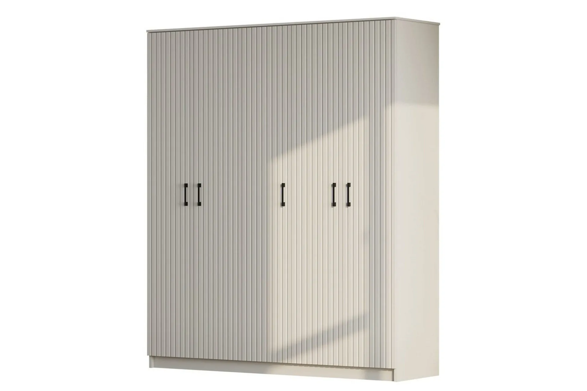 Ivon Garderobe 175x210 cm Mat Hvid - Opbevaring | Trademax